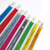 China Silkscreen Printing Lanyard String Retractable Work Badge Holder Lanyard OEM for sale