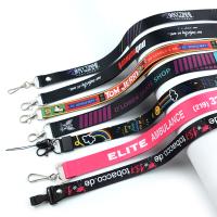China Silkscreen Printing Lanyard String Retractable Work Badge Holder Lanyard OEM for sale