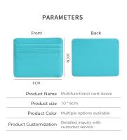China Leather Slim Men Pocket ID Card Wallet pouch Personalized for sale