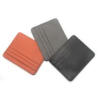 China Leather Slim Men Pocket ID Card Wallet pouch Personalized for sale