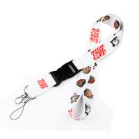 China Customized Plastic Lanyard String Badge Clip Sublimation Printed 25mm Thick for sale