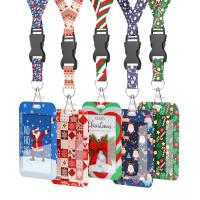 China Polyester Christmas Promotion Gift Items Custom Printed ID Card Badge Holder Lanyard Set Barber Shop Designer Lanyard for sale