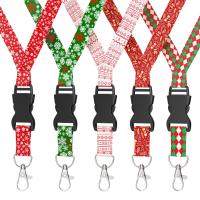 China Polyester Christmas Promotion Gift Items Custom Printed ID Card Badge Holder Lanyard Set Barber Shop Designer Lanyard for sale
