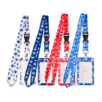 China Sublimation Printing Fashionable Polyester ID Card Holder Lanyard Cruise Ship Pattern Eco Friendly Custom Lanyard for sale