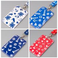 China Sublimation Printing Fashionable Polyester ID Card Holder Lanyard Cruise Ship Pattern Eco Friendly Custom Lanyard for sale
