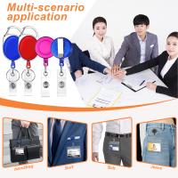 China Medical Nurse Retractable Badge Holder Metal Clip for ID Card Customized for sale
