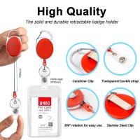 China Medical Nurse Retractable Badge Holder Metal Clip for ID Card Customized for sale