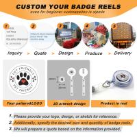 China Medical Nurse Retractable Badge Holder Metal Clip for ID Card Customized for sale