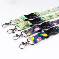 China Customized Easter Polyester Lanyard Strap String Keychain work Card Holder Badge for sale