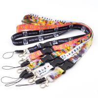 China Customized Easter Polyester Lanyard Strap String Keychain work Card Holder Badge for sale