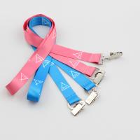 China Custom Polyester Badge Holder Lanyard – Double End Clip with Two Metal Hooks for sale