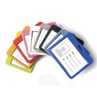 China Acrylic Custom Hard Plastic Double-Sided Clear ID Card Holder for sale