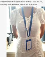 China Acrylic Custom Hard Plastic Double-Sided Clear ID Card Holder for sale