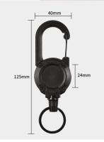 China Bulk Clear Translucent Retractable Badge Reels Outdoor Buckle Holder for sale