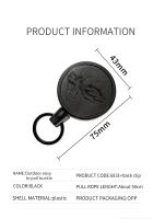 China Retractable Helmet Keychain – Zinc Alloy & ABS, Custom Logo Printing for sale