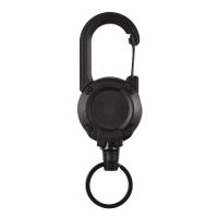 China UV Printing Carabiner Retractable Keychain – Custom Logo, 60cm Wire Rope for sale