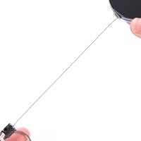 China Retractable Stainless Steel Nurse Badge Reel Clip Key Chain Letterpress Printing for sale