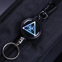 China ODM Retractable Badge Reels Holder Keychain Metal Telescopic Buckle Heavy Duty for sale