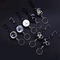 China ODM Retractable Badge Reels Holder Keychain Metal Telescopic Buckle Heavy Duty for sale