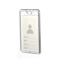 China Arc Design Vertical Transparent Acrylic ID Badge Holder for sale