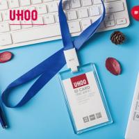 China Vertical Id Business Card Holder Lanyard Transparent Badge Abrasion Resistance Custom for sale