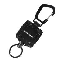 China Metal Hook Retractable Badge Reels Key Chain holder With Mountaineering Printed for sale