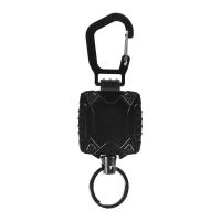 China Metal Hook Retractable Badge Reels Key Chain holder With Mountaineering Printed for sale