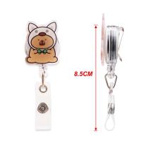 China Metal ABS Cartoon Clip On Retractable Badge Reels Holder Custom Print for sale
