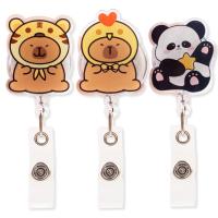 China Metal ABS Cartoon Clip On Retractable Badge Reels Holder Custom Print for sale