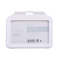China Office Plastic ID Card Holder Lanyard Badge Uhoo 6061 Macaron Color Retractable for sale