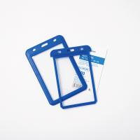 China Badge Holder Colors Uhoo 5516 Double Sided ABS ID Card Holder Large Size Dual Sided Visible Plastic Material Accessory for sale