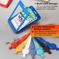 China Custom PVC Clear Name Tag Holders Id Lanyards Die Cutting Printing for sale