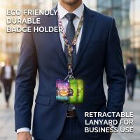 China Casual Halloween Work Identity Badge Holder with Printed Logo and Lanyard Festival Auto Industry Specific ID Card Holder for sale
