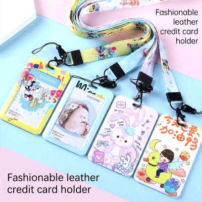 China Customized Color Safe Credit Card Holder Badge Lanyard Lightweight ABS Material Popular Accessory for sale