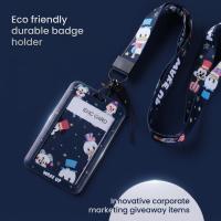 China Customized Color Safe Credit Card Holder Badge Lanyard Lightweight ABS Material Popular Accessory for sale