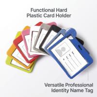 China Card Holder UHOO Badge Holder Transparent Double Side Visible Acrylic Name Credit Id Card Protector 67.5 109.5 mm for sale