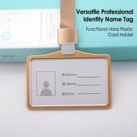 China Aluminum Alloy Card Holder Lanyard Name ID Identity Badge Holder 6 Inch for sale