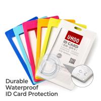 China Hard Plastic Id Card Holders Business Student Exhibition Name Badge Lanyard Tag for sale