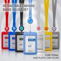 China Custom PVC Clear Name Tag Holders Id Lanyards Die Cutting Printing for sale
