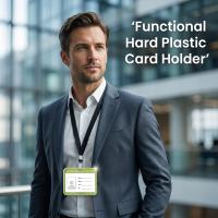 China Personalized Letter Acrylic TPR ID Card Holder Name Badge Cover Clear Identification for sale