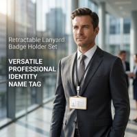 China Customized Color ID Name Badge Holders Name Identification Lanyard Aluminum Alloy for sale