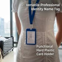 China Silicone Uhoo Business Card Holder Lanyard Waterproof Sublimation Plastic Custom for sale