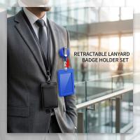 China Retractable Silicone Reel Id Badge Holders Carder Lanyard Smart Gadgets For Staff for sale