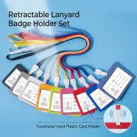 China Card Holder UHOO Badge Holder Transparent Double Side Visible Acrylic Name Credit Id Card Protector 67.5 109.5 mm for sale