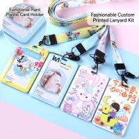 China ABS Fashion Style Custom UV Print Lanyard Including ID Card Badge Holder Functional Credit Card Promotion Gift Item for sale
