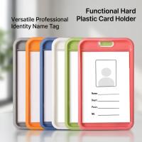 China Personalized Letter Acrylic TPR ID Card Holder Name Badge Cover Clear Identification for sale