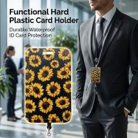 China Durable Lebei Hard ID Card Holder ABS Plastic UV Printing Access Card Cover Lanyard for Professional Identification for sale