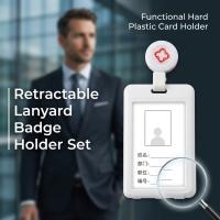 China Retractable Silicone Reel Id Badge Holders Carder Lanyard Smart Gadgets For Staff for sale