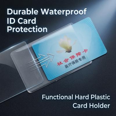 China Fashion Soft PVC Card Protectors Horizontal Toploader Style Design Perfect Business Card Holders for IDOL and Star Cards for sale