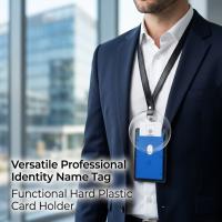 China Business Id Card Identification Holders Name Tag PP Plastic 6011 6012 for sale